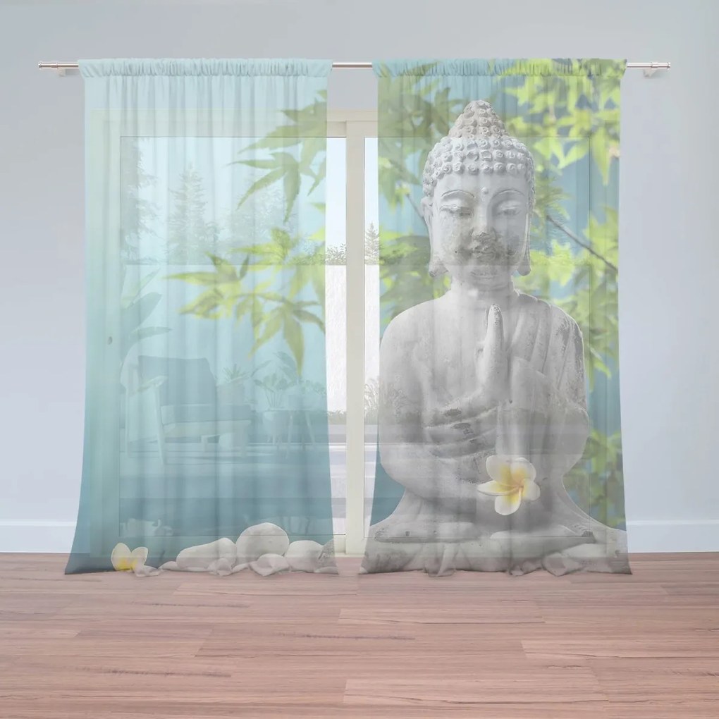 Sablio Záclony Buddha: 2ks 150x250cm