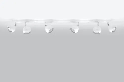 Stropní bodové svítidlo SOLLUX Oculare 6l GU10 6x40W bez zdroje SL.0442 bílá