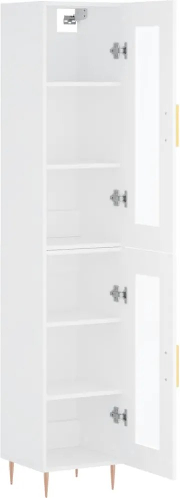 Skříň highboard bílá 34,5 x 34 x 180 cm kompozitní dřevo 3199417