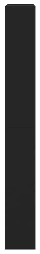 Botník se 4 výklopnými zásuvkami černý 80 x 21 x 163,5 cm - Default Title