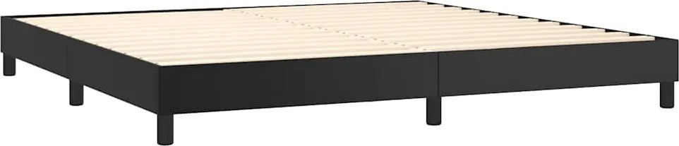 Rám postele s boxspringem černá 200 x 200 cm umělá kůže 3120718