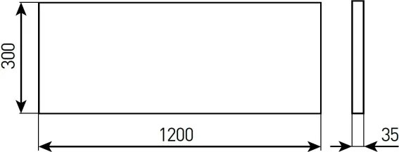 LED Koupelnový podhledový panel STELLA LED/28/32/36/40W/230V 30x120 cm IP44