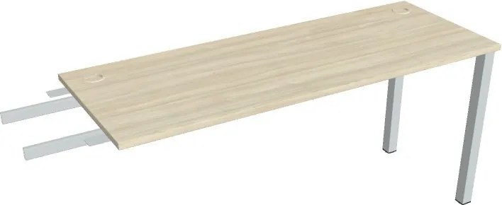 Hobis Kancelářský stůl řetězící do úhlu Hobis UE 1600RU, deskaakát, bílá RAL 9016