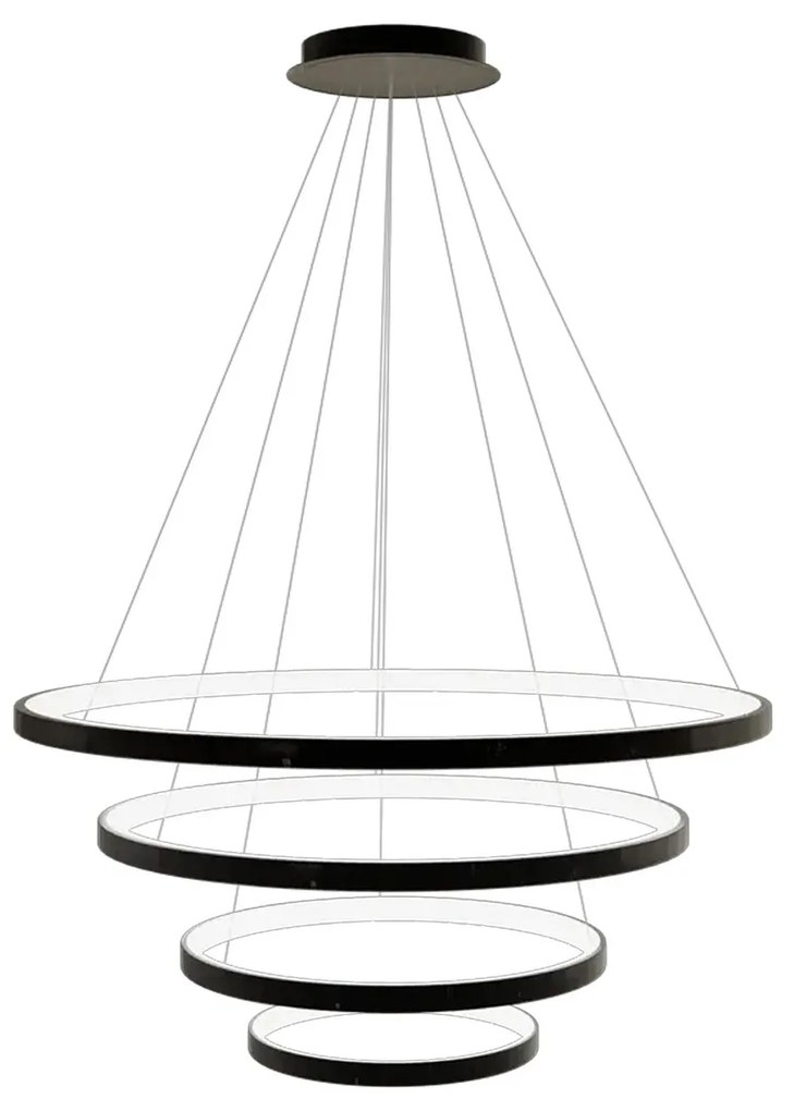 Toolight Závěsné LED osvětlení Modern D25 LHJ014-CP4 černá
