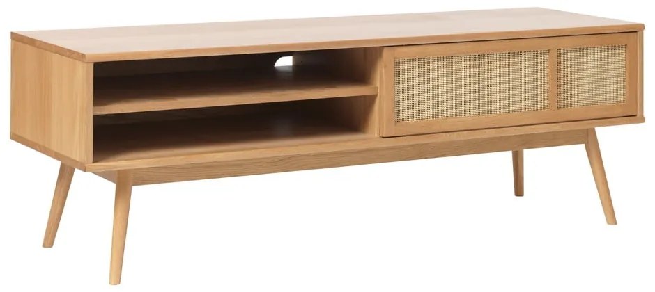 TV stolek v dekoru dubu v přírodní barvě 150x50 cm Barrali – Unique Furniture