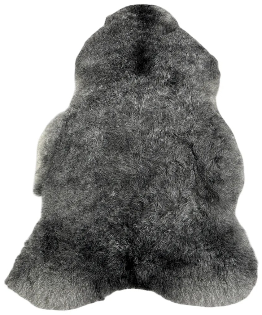 Islandská jehněčí kůže, šedá 4, přírodní, střižený chlup, velikost I