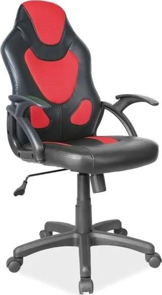 Casarredo - Komfort nábytek Kancelářské křeslo Q-100 černá/červená
