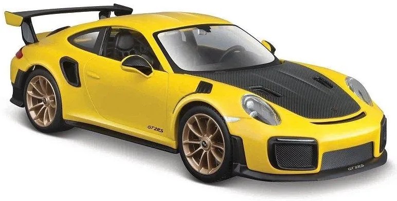 Kovový model maisto porsche 911 gt2 rs, žlutá