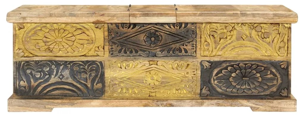 Konferenční stolek 100 x 50 x 35 cm masivní mangovníkové dřevo 247881