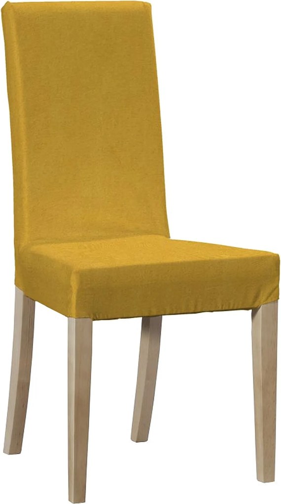 Potah na židli IKEA  Harry, krátký barva žlutá látka pletený vzor
