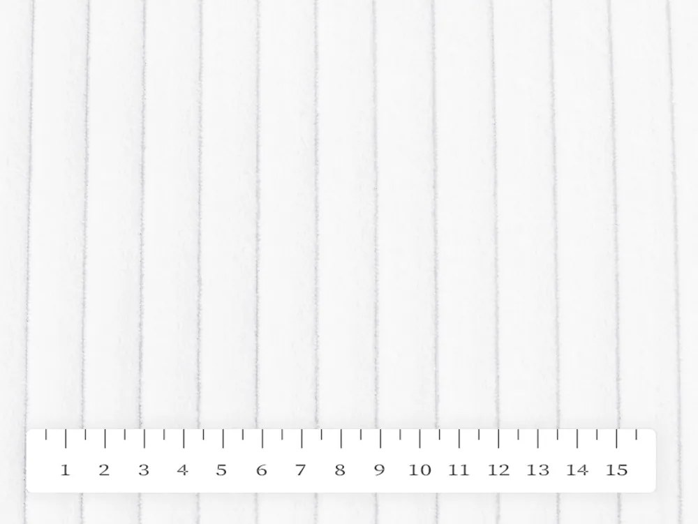 Biante Dekorační povlak na polštář Minky manšestr MKM-004 Bílý 30 x 50 cm