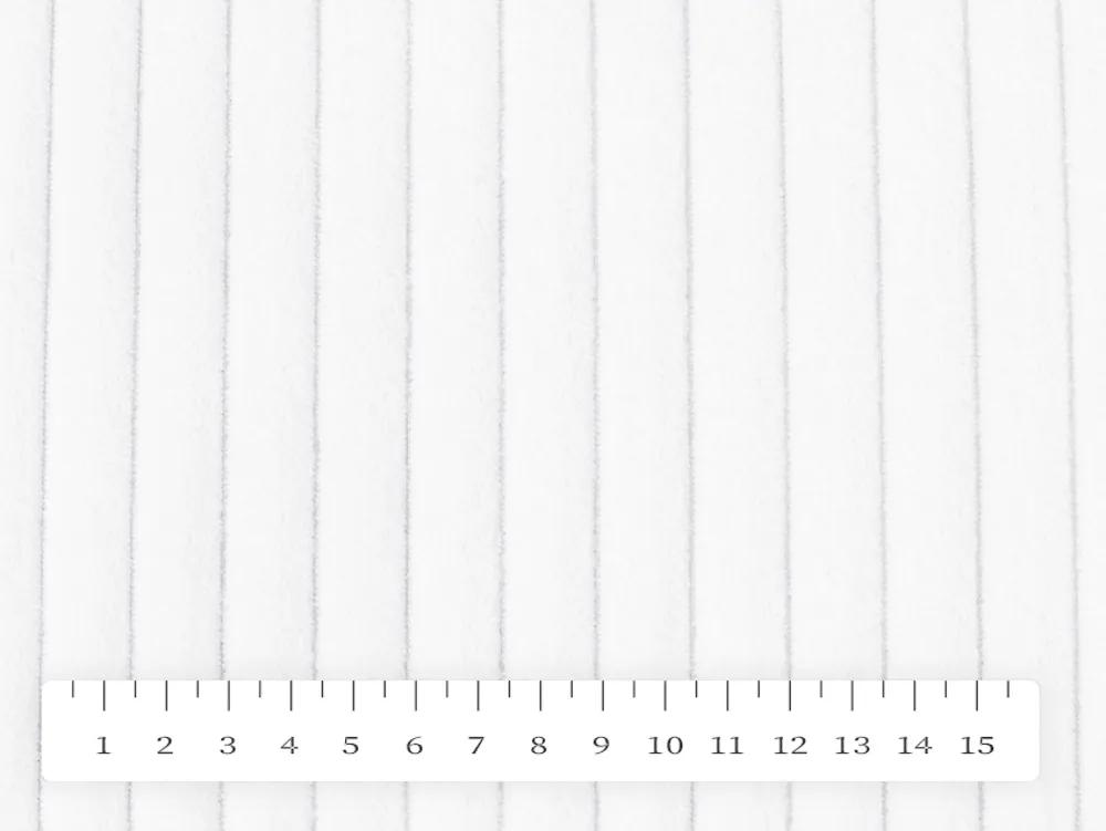 Biante Dekorační povlak na polštář Minky manšestr MKM-004 Bílý 60 x 60 cm
