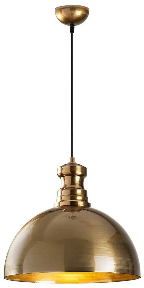 Závěsné svítidlo ve zlaté barvě s kovovým stínidlem ø 40 cm Berceste – Opviq lights