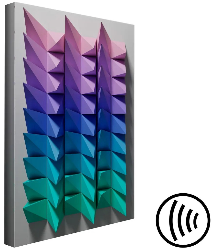 Obraz Vertikální pohyb (1-dílný) svislý - barevné geometrické tvary