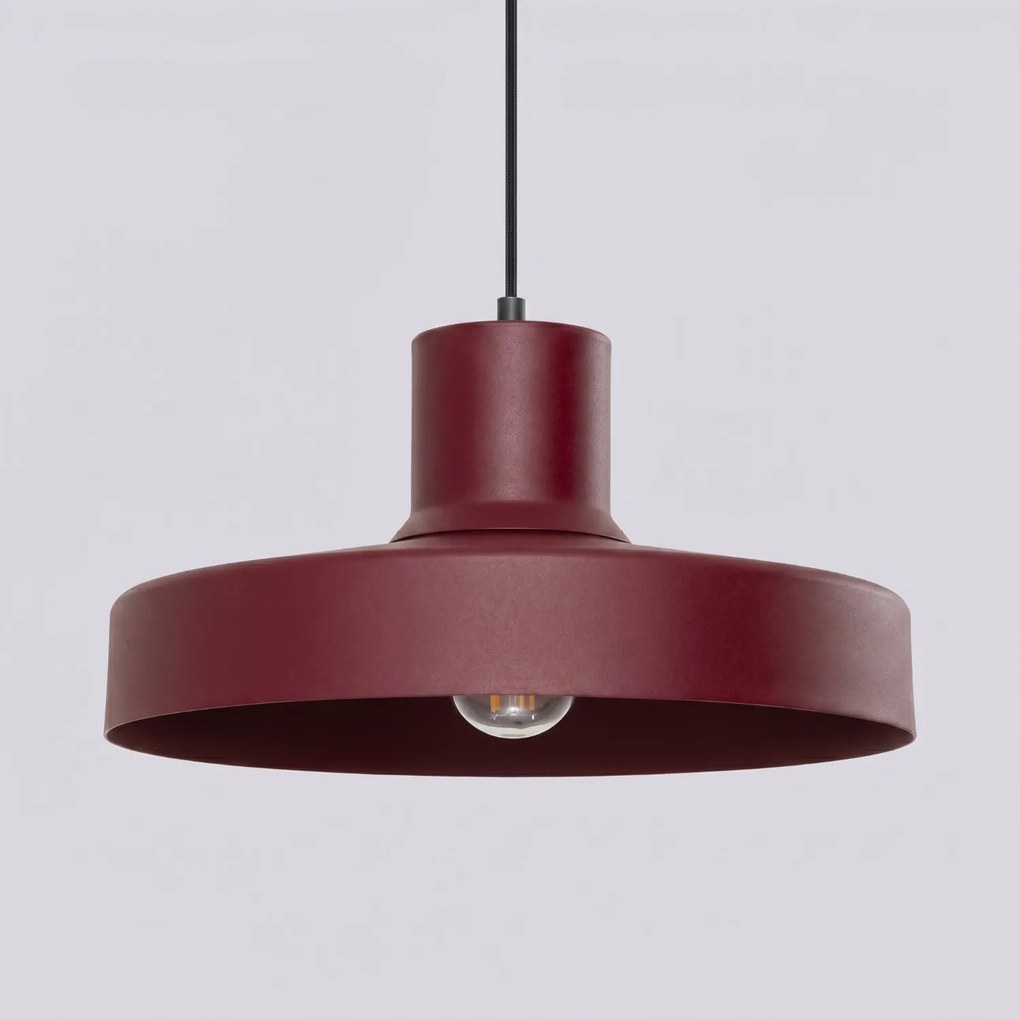 Sollux Lighting Závěsné svítidlo BILO bordó