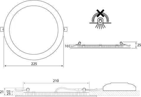 LED podhledové svítidlo McLED TORO R21 TR225-21W4000K-W-EN neutrální bílá ML-412.017.33.0
