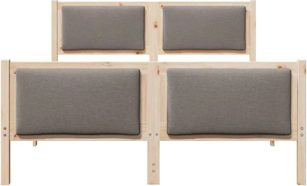 Rám postele s čelo Taupe 160 x 200 cm textil 3394256