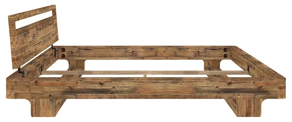 Massive home | Dřevěná postel Fiora recyklovaná borovice - výběr velikosti MH1276W 160x200 cm