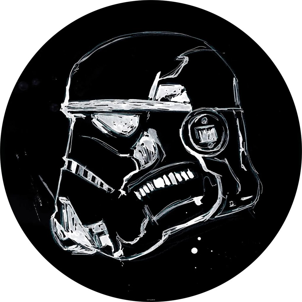 Komar Samolepicí vliesová fototapeta Dot Star Wars Ink Stormtrooper pr. 125 cm