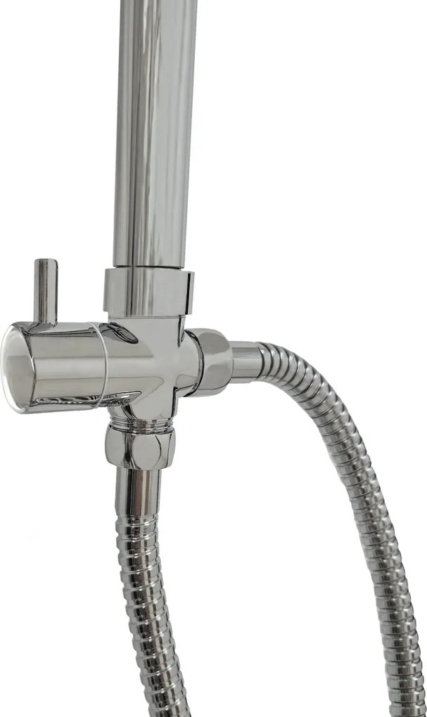 Relax Slim Chrom Sprchový set s baterií - hranatý