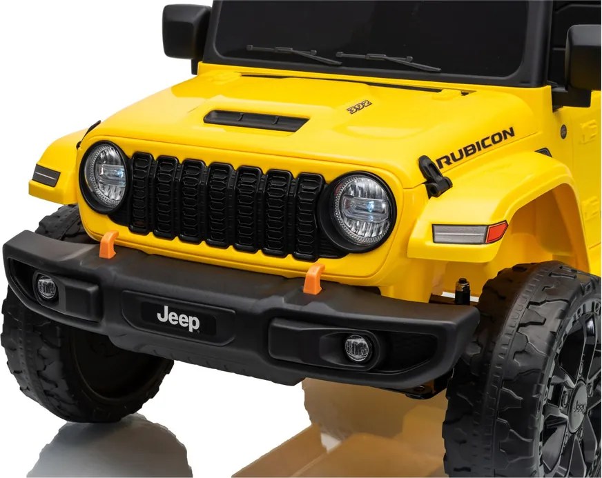 LEAN CARS Akumulátorové vozidlo Jeep Rubicon DK-JWR558 24 V, žluté