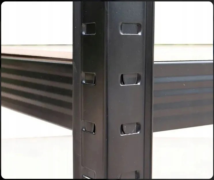 TRENDIE Regál černý 180x90x40cm