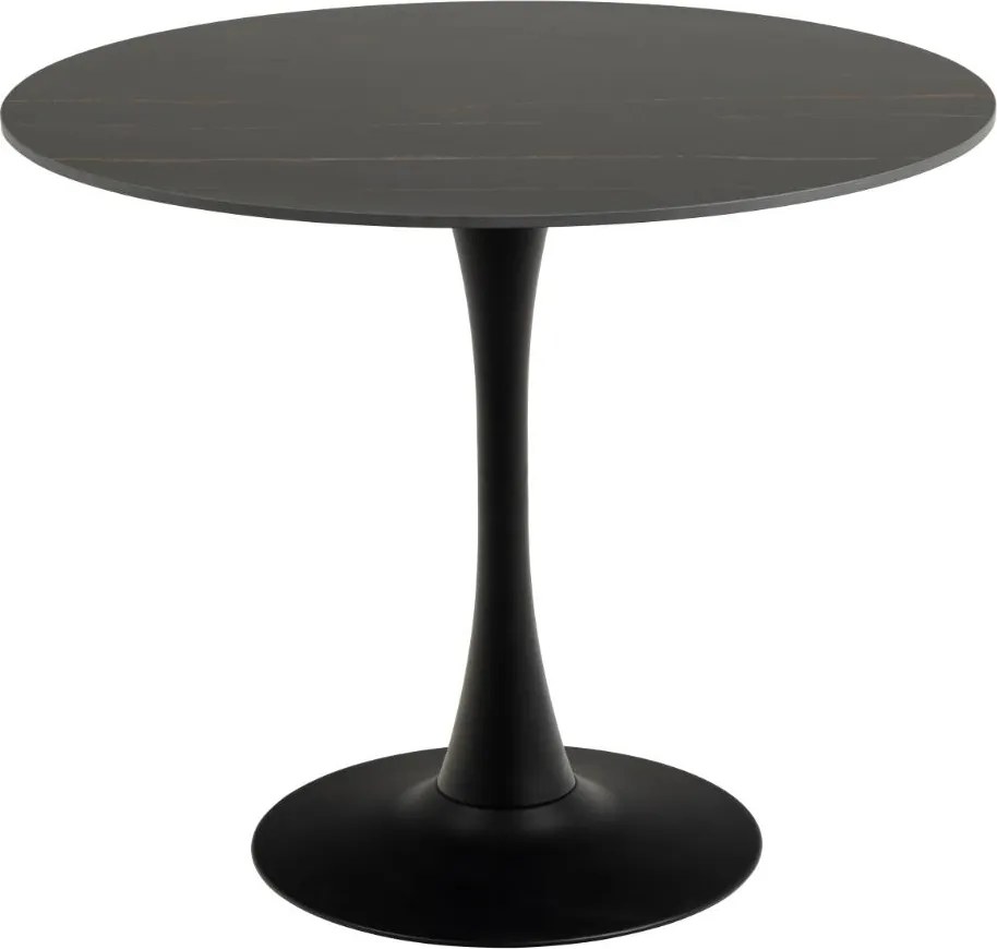 Kulatý jídelní stůl Malta 90 cm černý