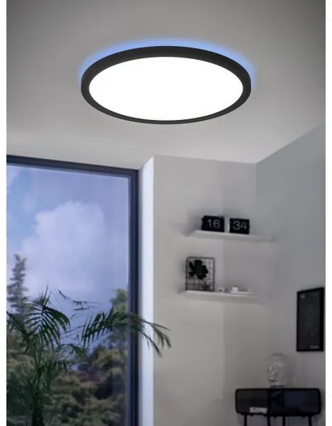 Eglo 900091 - LEDRGBW Stmívatelné stropní svítidlo ROVITO-Z LED/14,6W/230V černá