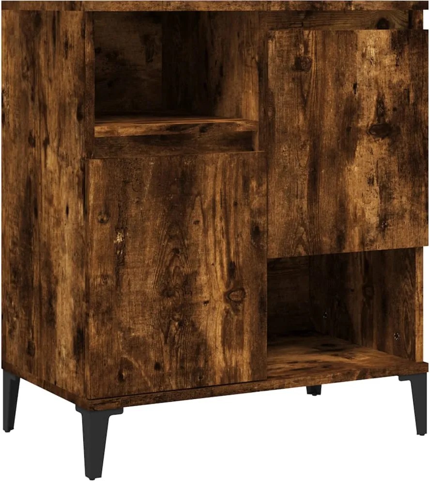 Příborníky 2 ks kouřový dub 60 x 35 x 70 cm kompozitní dřevo 3185732