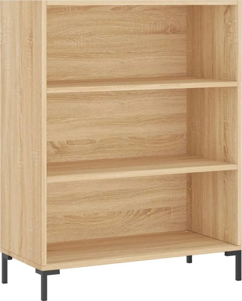 vidaXL Skříň highboard 69,5 x 34 x 180 cm kompozitní dřevo [3196070] Barva: Černá