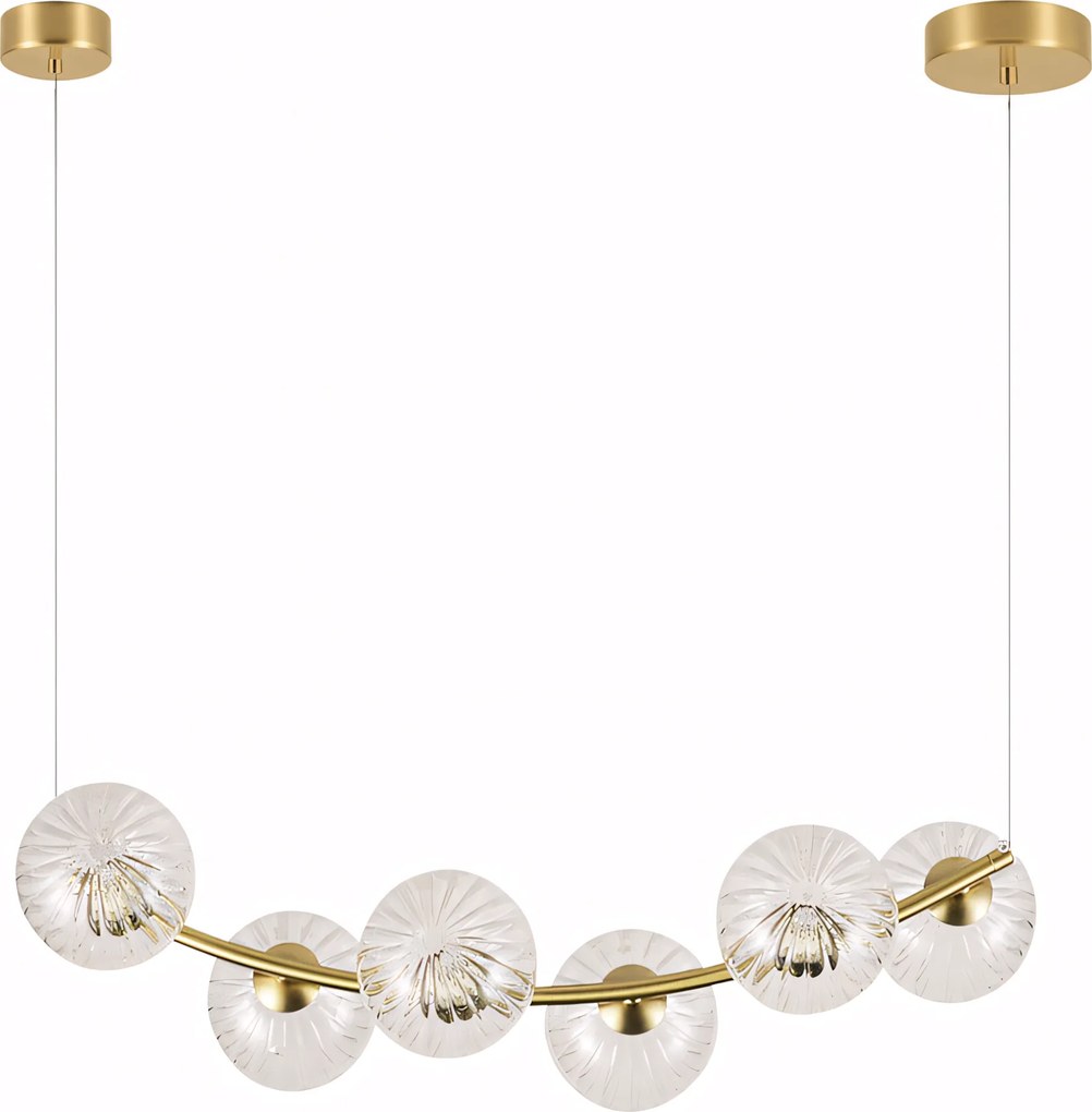 Toolight Rea, Stropní svítidlo G133-6CP Gold, OSW-02607