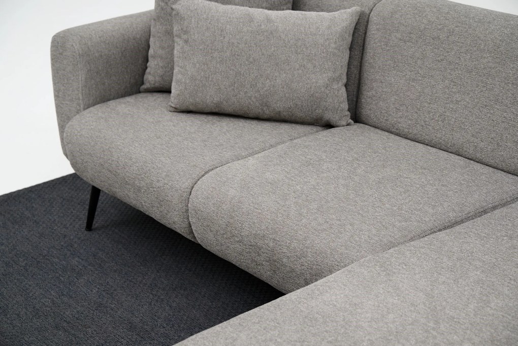 Hanah Home Rohová pohovka SIDE světle šedá pravá