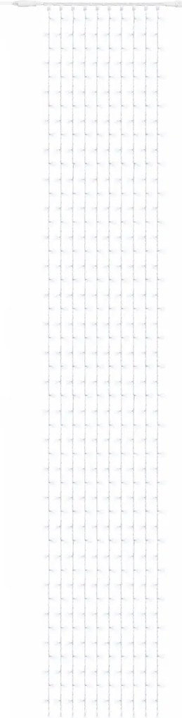Easy Fix LED světelný závěs venkovní, 100 × 700 cm, ledově bílá, 600 diod, bílý kabel, IP67, prodlužovací