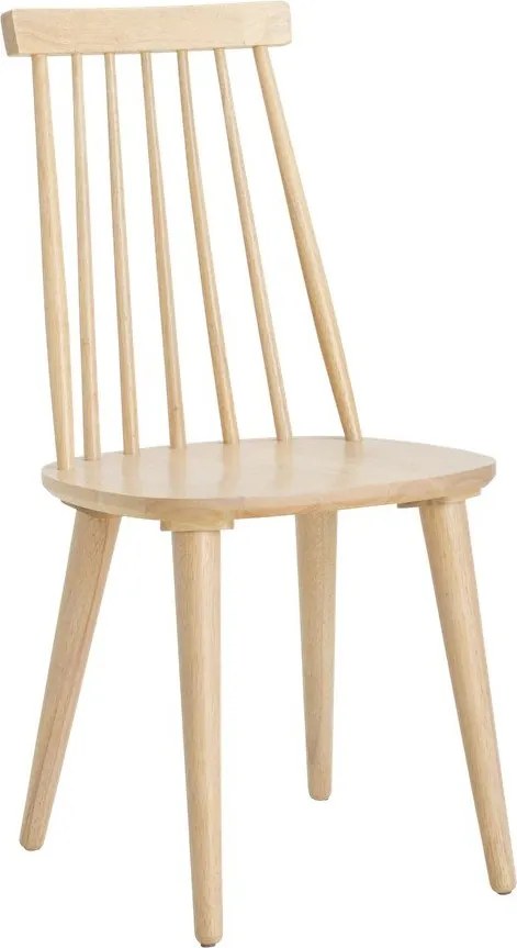 Barové židle v sadě 2 ks z kaučukového dřeva ve světle přírodní barvě (výška sedáku 45 cm) Jolina – Ellos Home