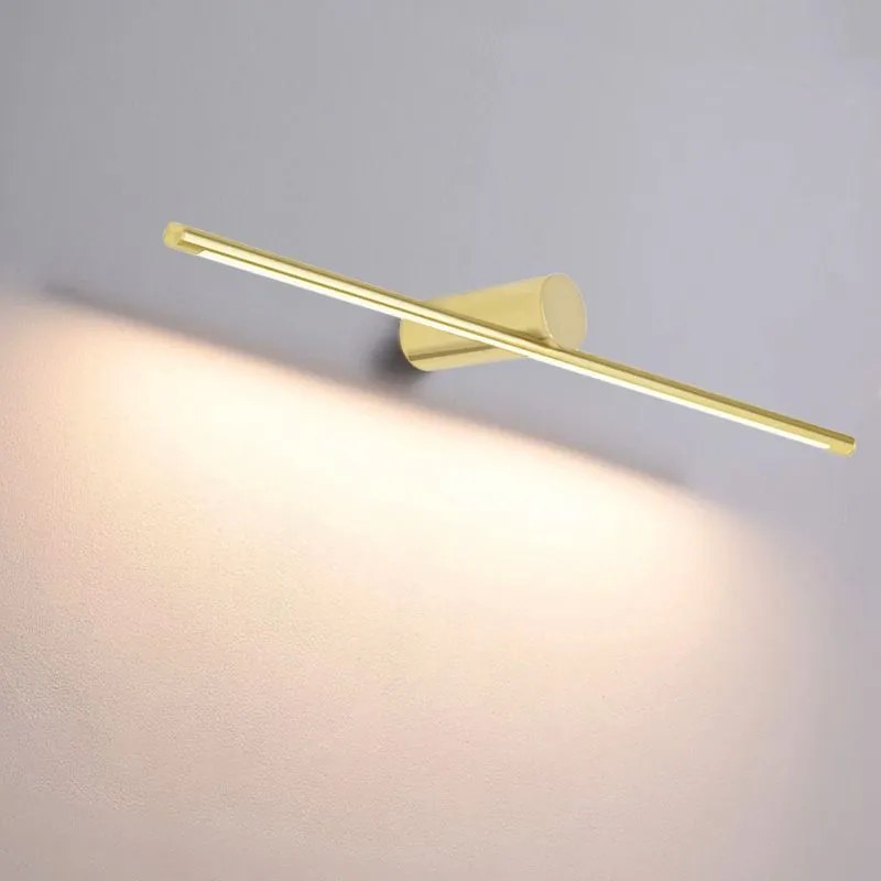 Toolight Toolight, LED nástěnné svítidlo 40cm 6W 4000K APP1344-W, zlatá lesklá, OSW-02434