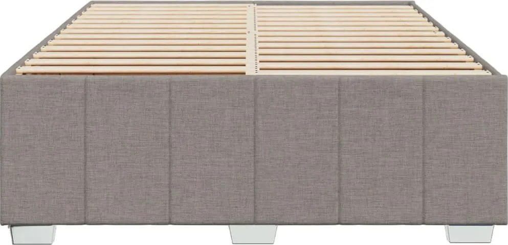 Rám postele bez matrace taupe 140 x 190 cm textil 3284836
