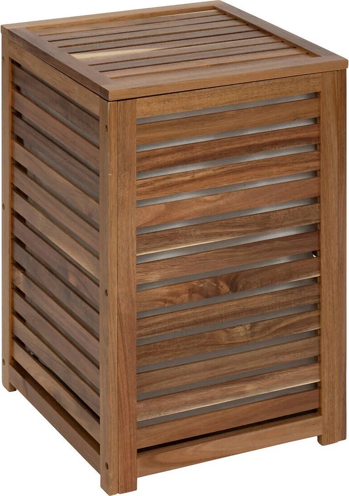 Dřevěný koš na prádlo ACACIA, 65 l