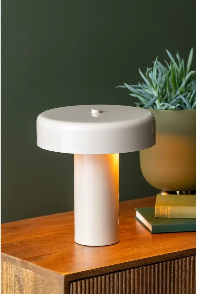 Béžová kovová stolní lampa (výška 26 cm) Riqueza Palo – Leitmotiv