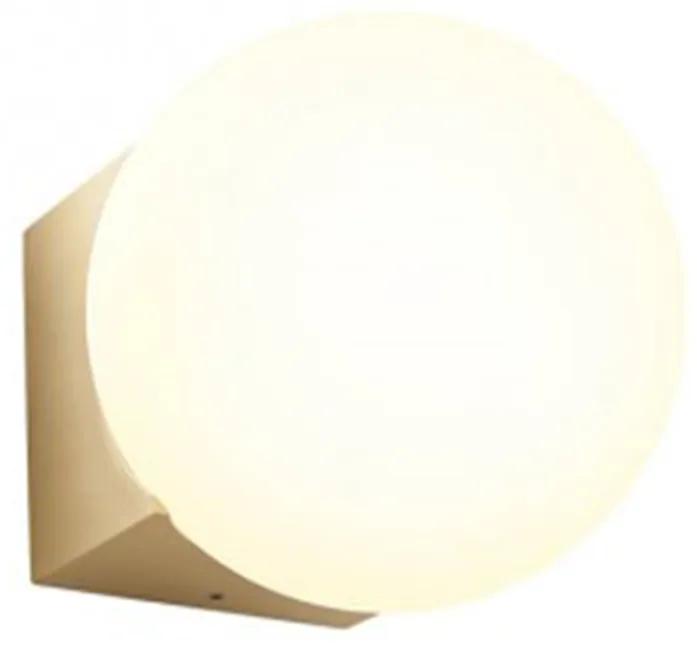 Redo 01-2601 koupelnové nástěnné LED svítidlo Bilia mosaz, 5W, 3000K, ø12cm
