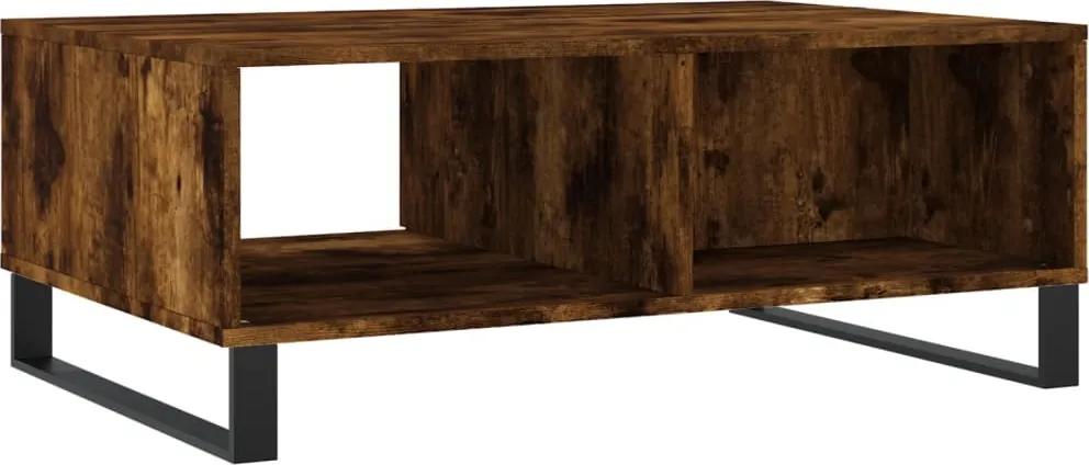 vidaXL Konferenční stolek 90 x 60 x 35 cm kompozitní dřevo [827073] Barva: kouřový dub