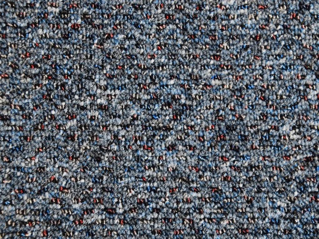 Zátěžový koberec Timzo New Techno 3532 modrý Šíře role: 5 m