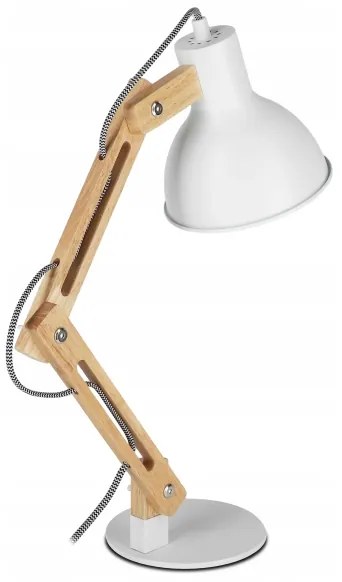 Stolní lampa 1xE27/40W/230V bílá