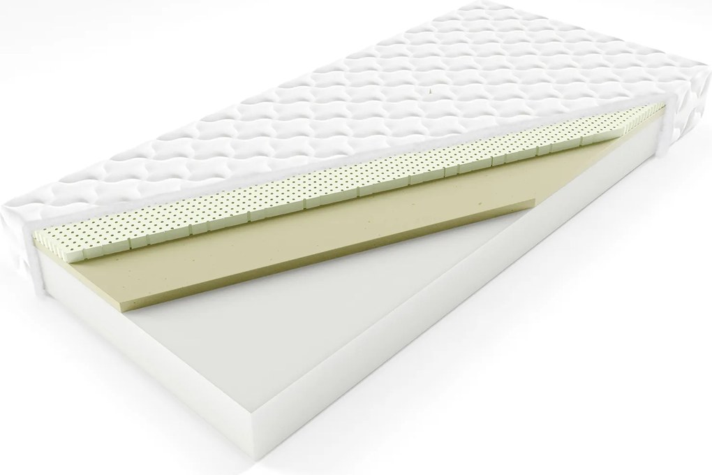 KAC Pěnová matrace s paměťovou pěnou VISCO a latexem MONTE 180 x 200 cm 17 cm