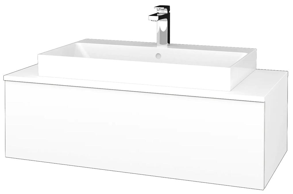 Dřevojas Koupelnová skříňka MODULE SZZ1 100 Varianta: N01 Bílá lesk / J01 Organic