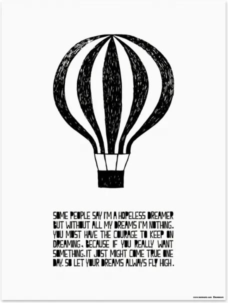 Plakát Balloon 30x40 Muumuru