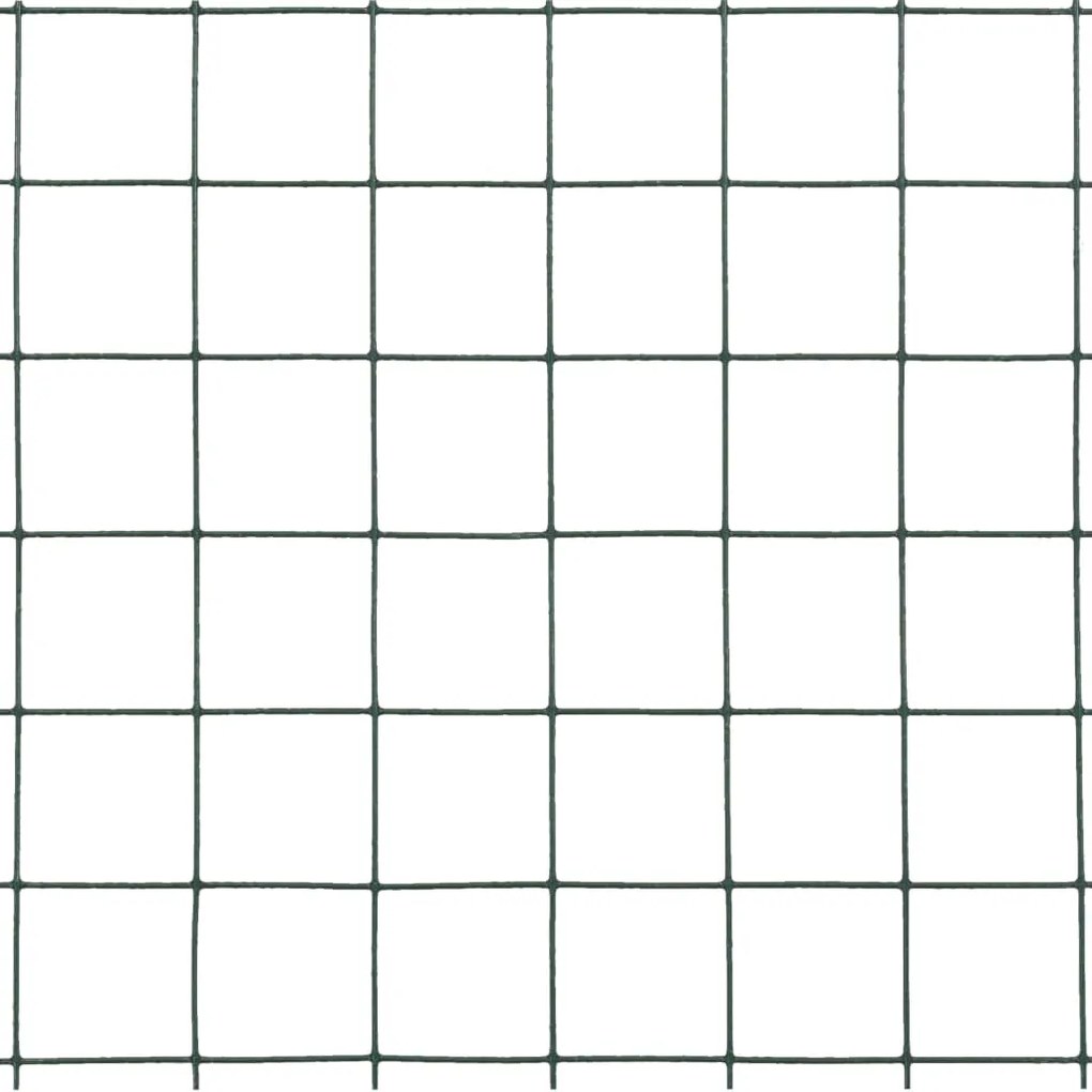 Pletivo ke kurníku ocel PVC vrstva 25 x 1,5 m zelené 143634