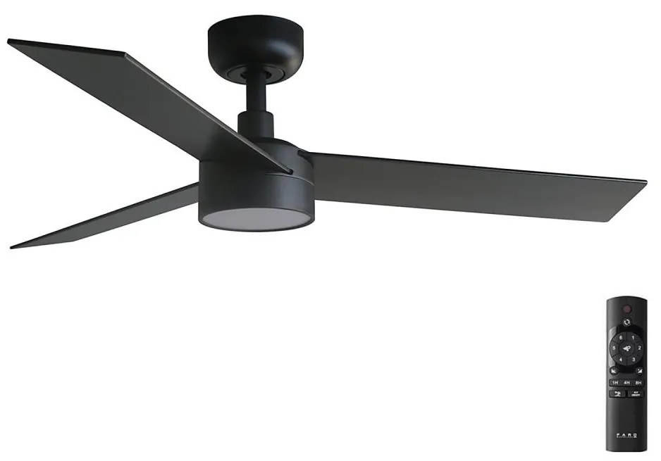 FARO Barcelona FARO 34296-1TW- LED Stmív. ventilátor RUDDER S LED/18W/230V 2700/4000/6500K + DO 34296-1TW