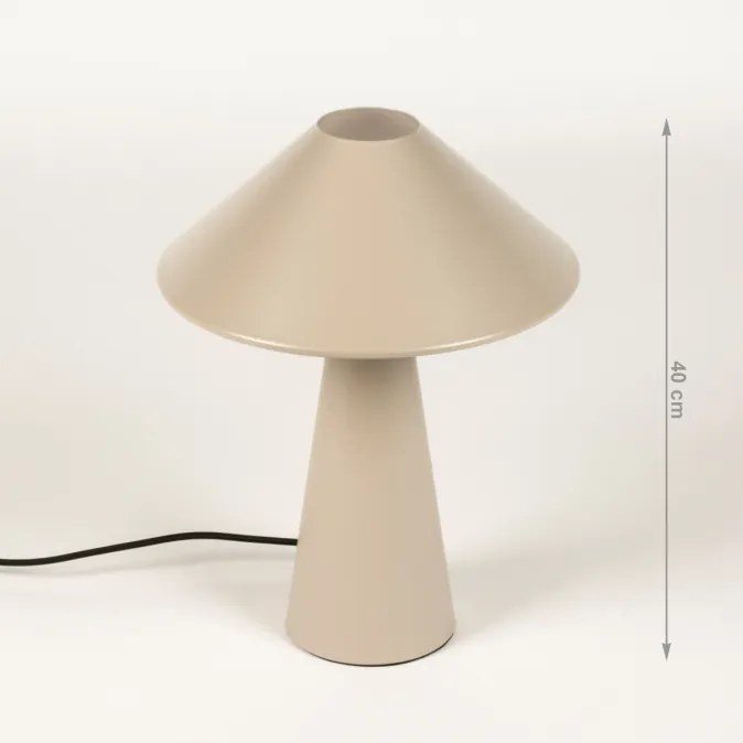 Stolní designová lampa Lucianno Taupe