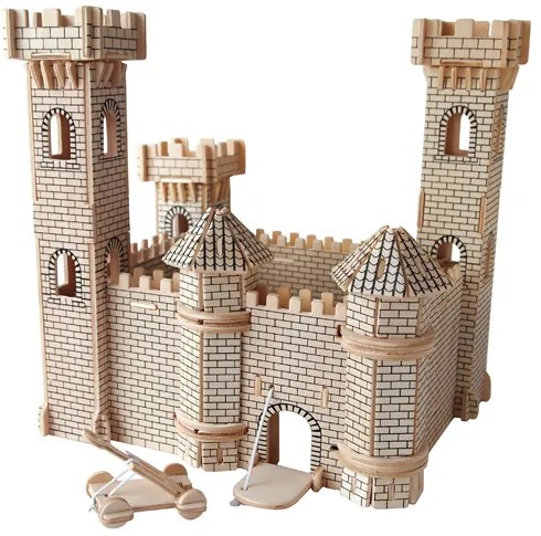 Woodcraft construction kit Woodcraft Dřevěné 3D puzzle hrad II