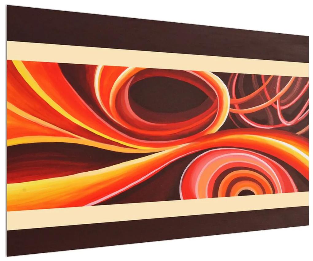 Abstraktní obraz - tvary (120x80 cm)
